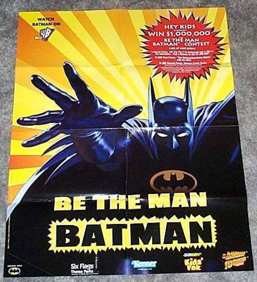 Original 1998 Batman 28 X 22 Inch DC Detective Comics Comic Book ...