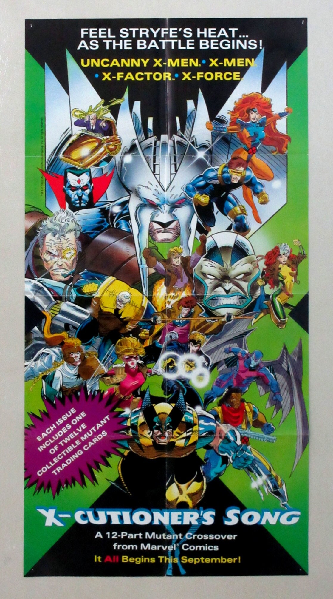 1992 Marvel Comics X-men 33 1/2 by 17 Promotional Promo - Etsy Sweden