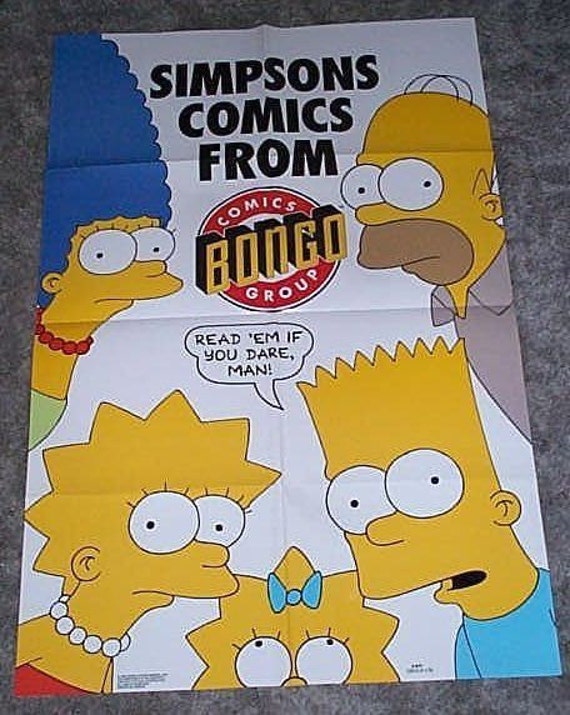 Vintage Original 1993 The Simpsons 34 By 22 Bongo Comics Comic Etsy vintage-original-1993-the-simpsons-34-by-22-bongo-comics-comic-etsy