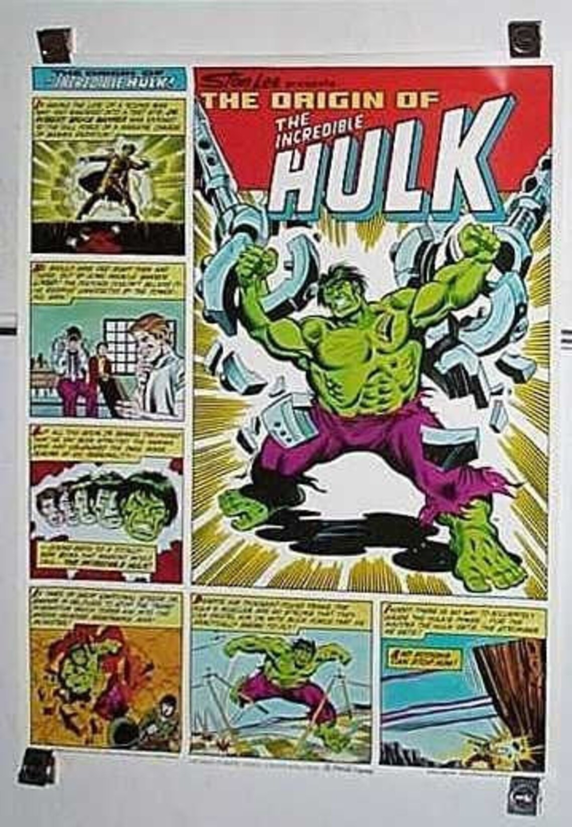 1980 Vintage Hulk Poster Rare Original 28 X 22 Coca Cola Coke - Etsy