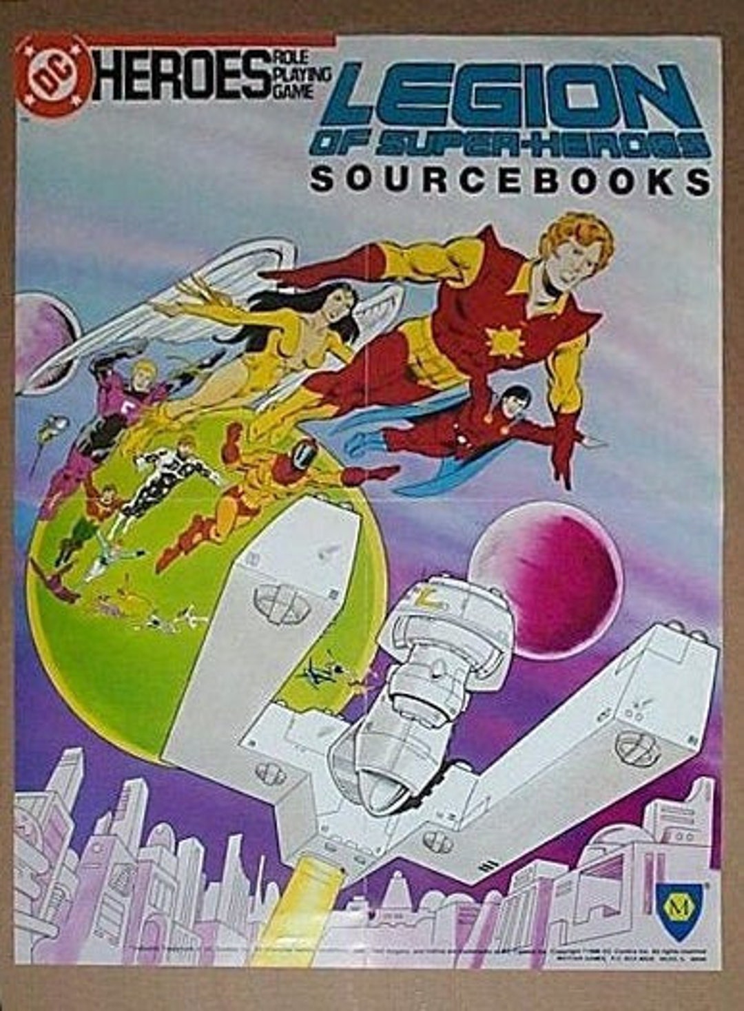 1986 Legion of Super-heroes Poster! Original 1980's DC Comics Mayfair ...