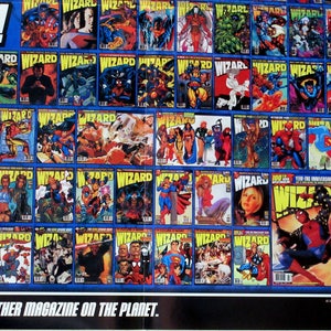 1990's Wizard Marvel/dc Comics Poster: - Etsy