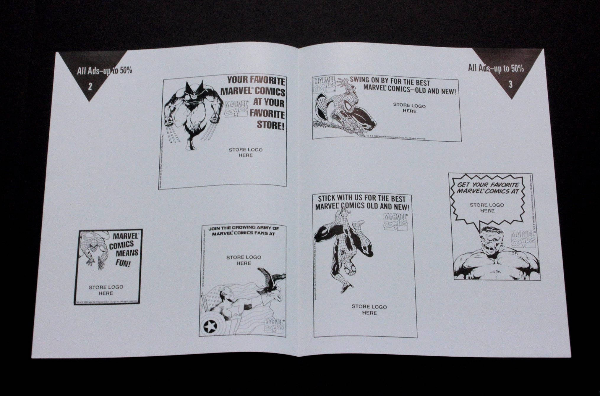 1992 Promo Marvel Flyer Brochure for Comics Shops to Place - Etsy