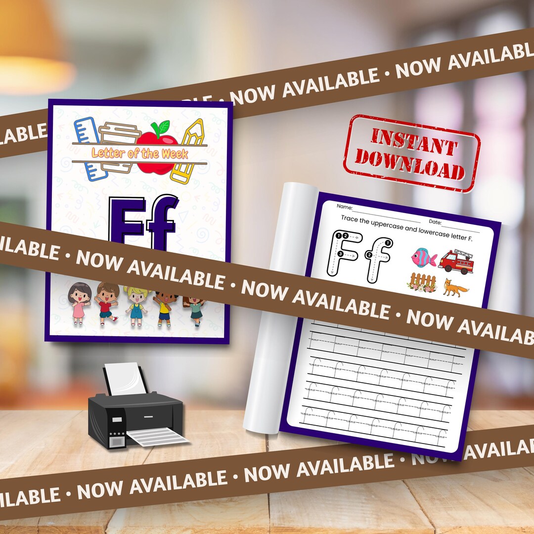 Letter of the Week Letter F, Printable Activity Pack, Preschool ...