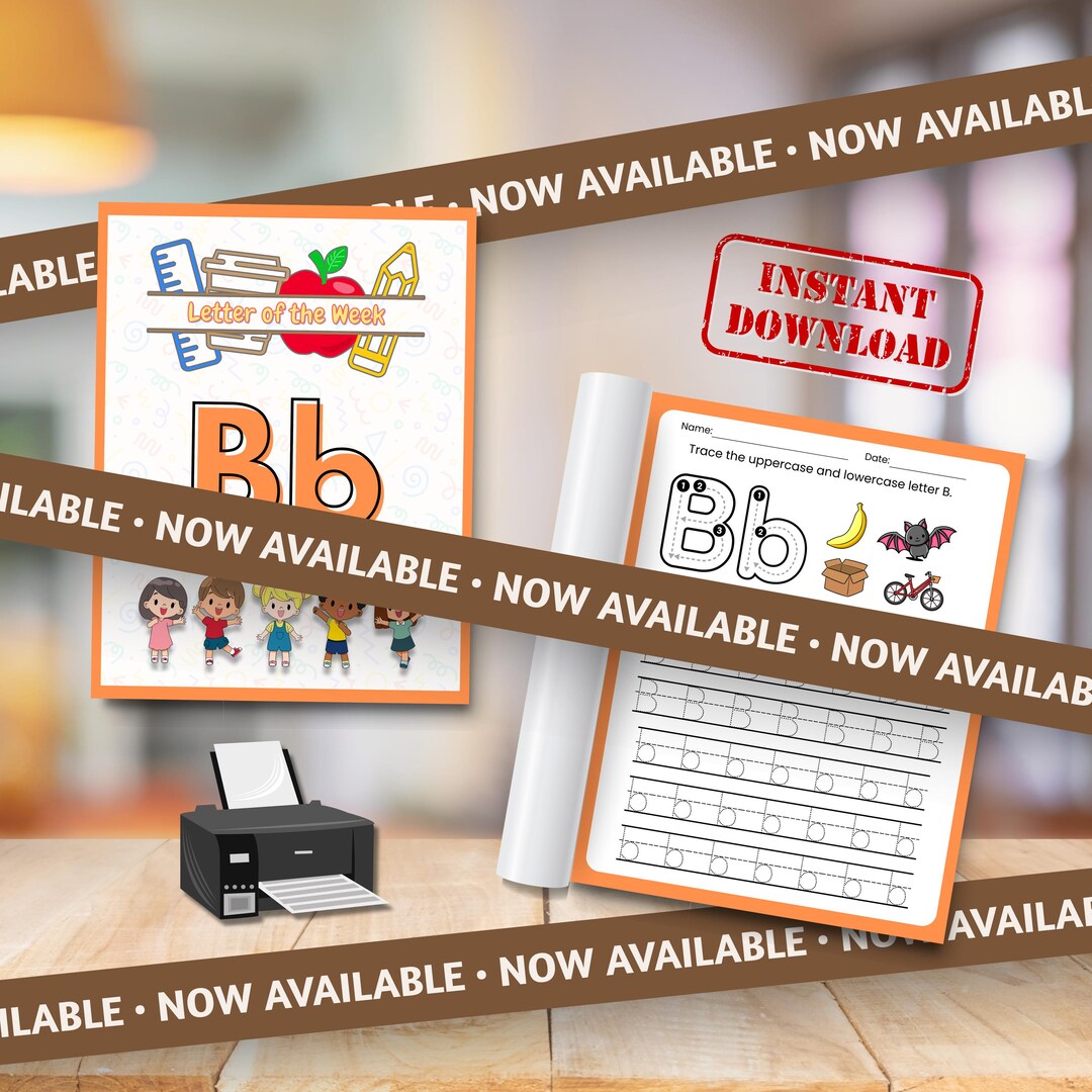 Letter of the Week Letter B, Printable Activity Pack, Preschool ...