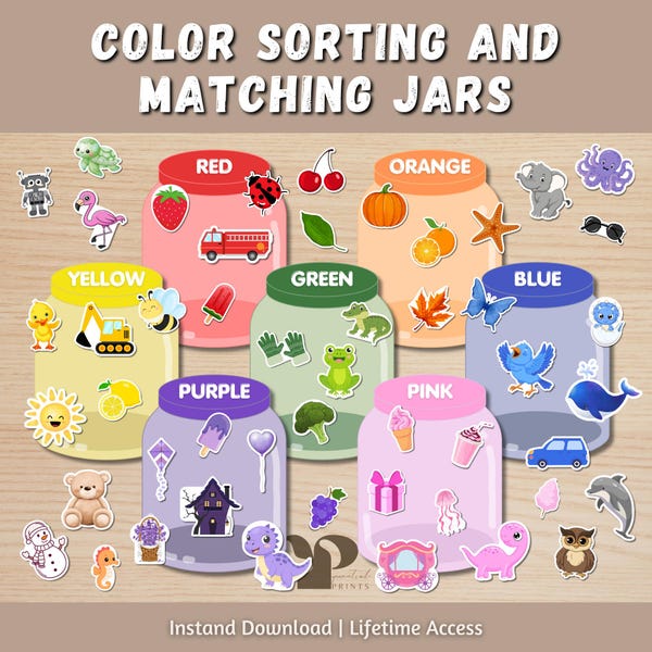 Colors Matching Jars - Etsy