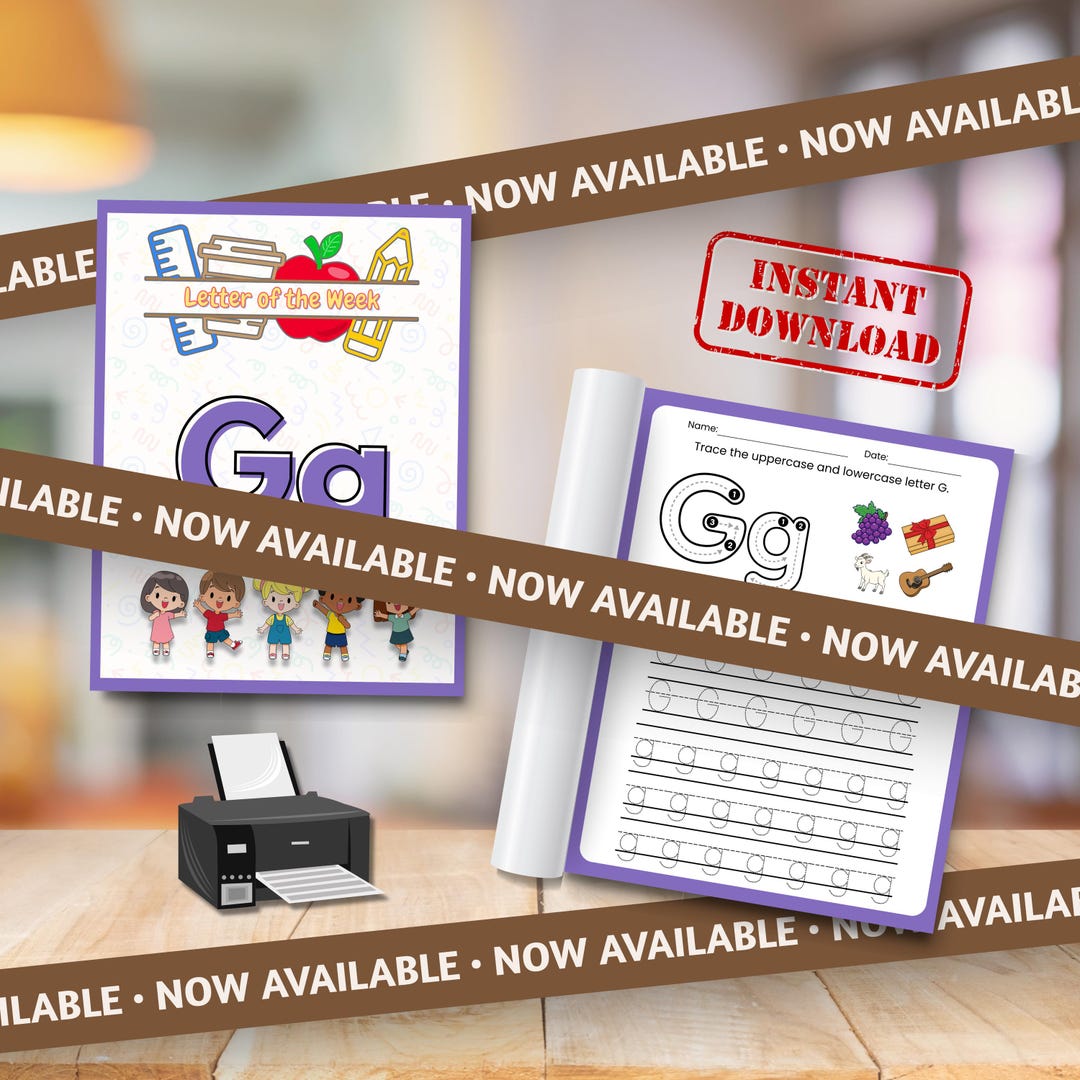 Letter of the Week Letter G, Printable Activity Pack, Preschool ...