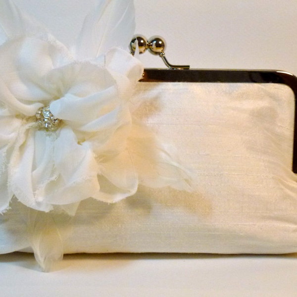 Ivory Bridal Clutch - Etsy