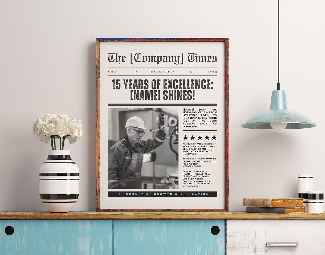 Years of Service Card — Work Anniversary Gift, Employee Recognition ...