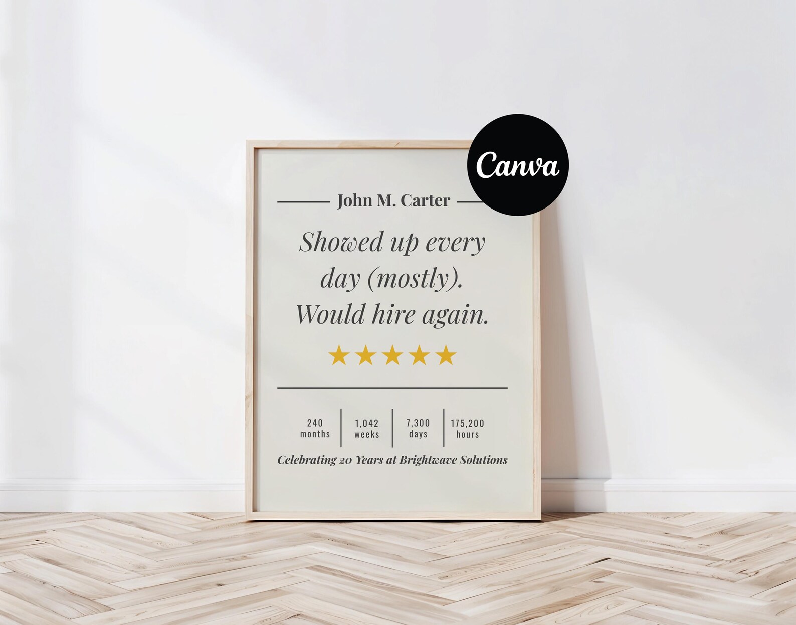 Personalized Work Anniversary Sign — Funny “meetings Survived” Gift ...