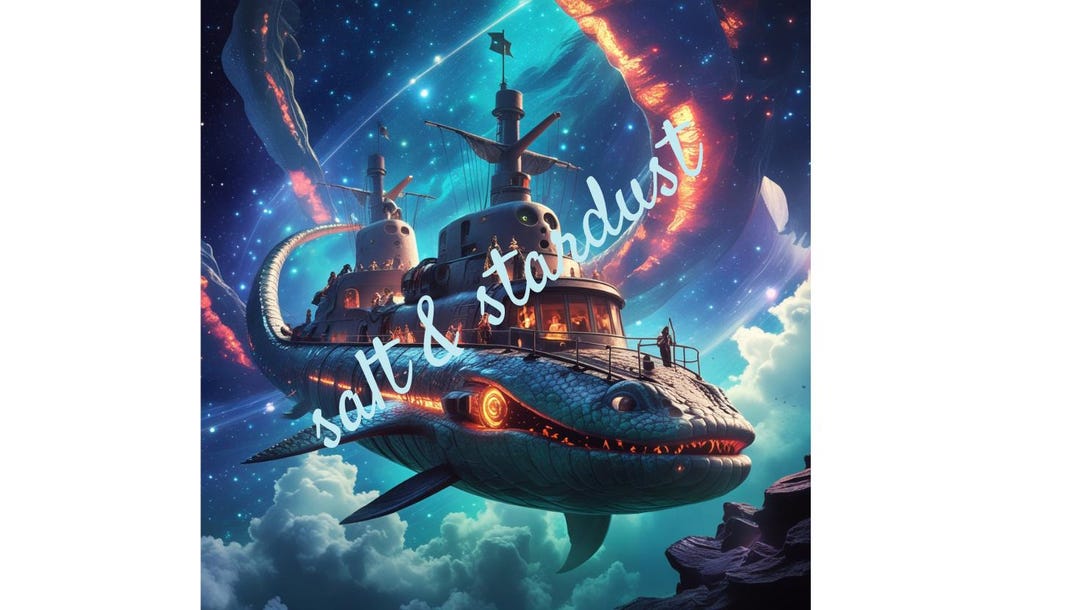 Cosmic Leviathan – Starship of the Deep - Etsy