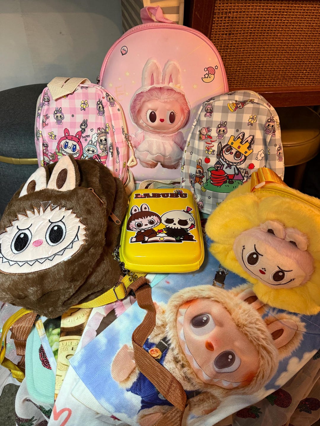 Labubu Lafufu Mini Backpacks , and Drawstring Bags - Etsy UK