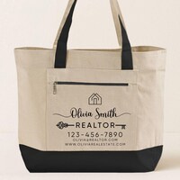 Realtor Tote Bag, Business Tote Bag, Real Estate Agent Gift, Realtor ...