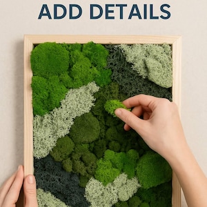 DIY Moss Wall Art Guide | Step-by-step PDF | Make Your Own Moss Decor ...
