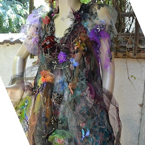 Art to Wear Bohemian Deep Forest Plants Halloween Undine Magic SWAMP ...