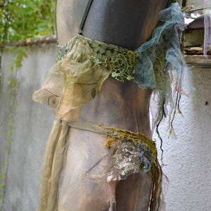 Ethereal Unique Art to Wear Forest Leaves Woodland Set Bra/top and Belt ...