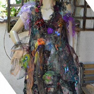 Art to Wear Bohemian Deep Forest Plants Halloween Undine Magic SWAMP ...