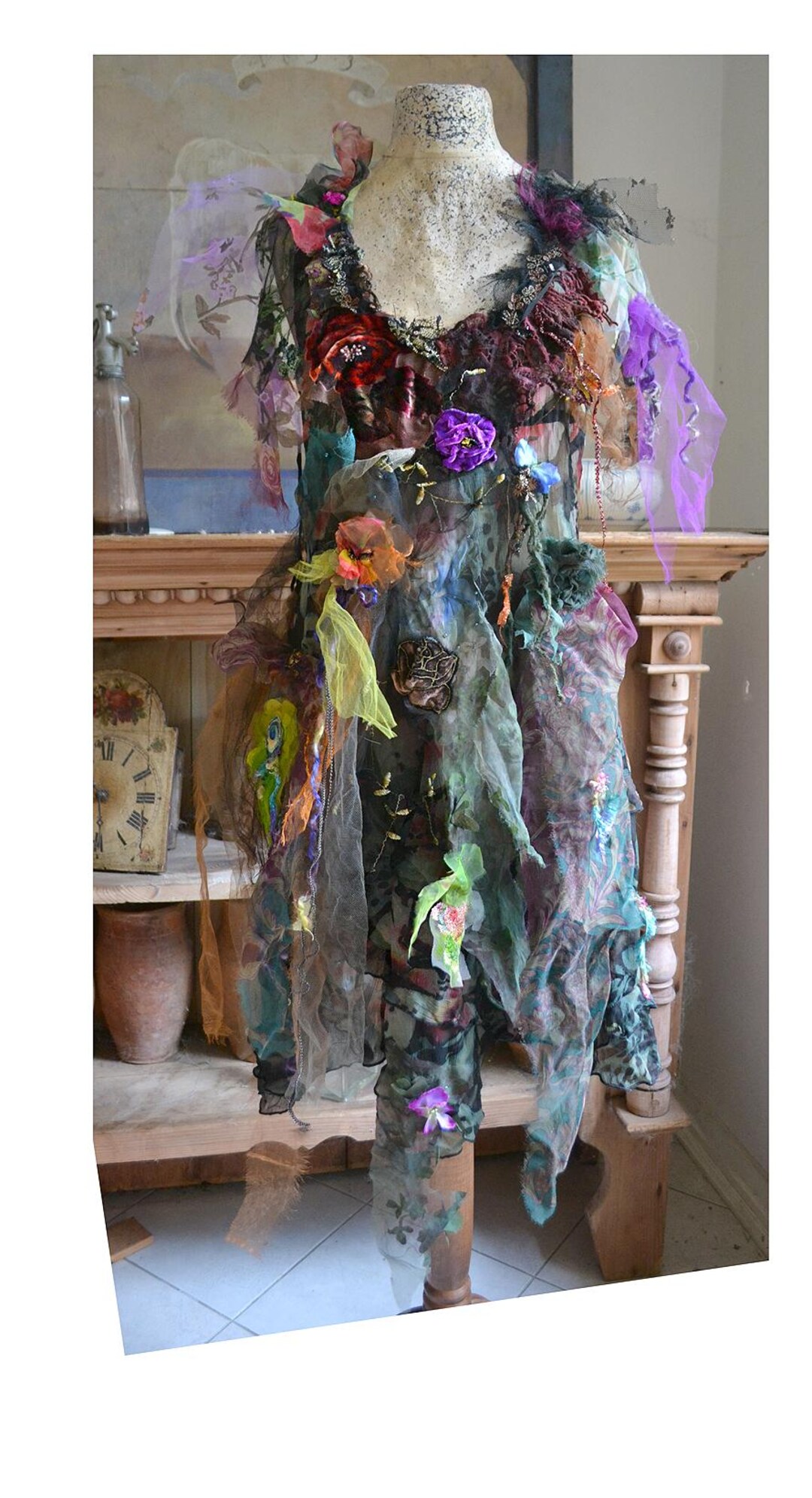 Art to Wear Bohemian Deep Forest Plants Halloween Undine Magic SWAMP ...