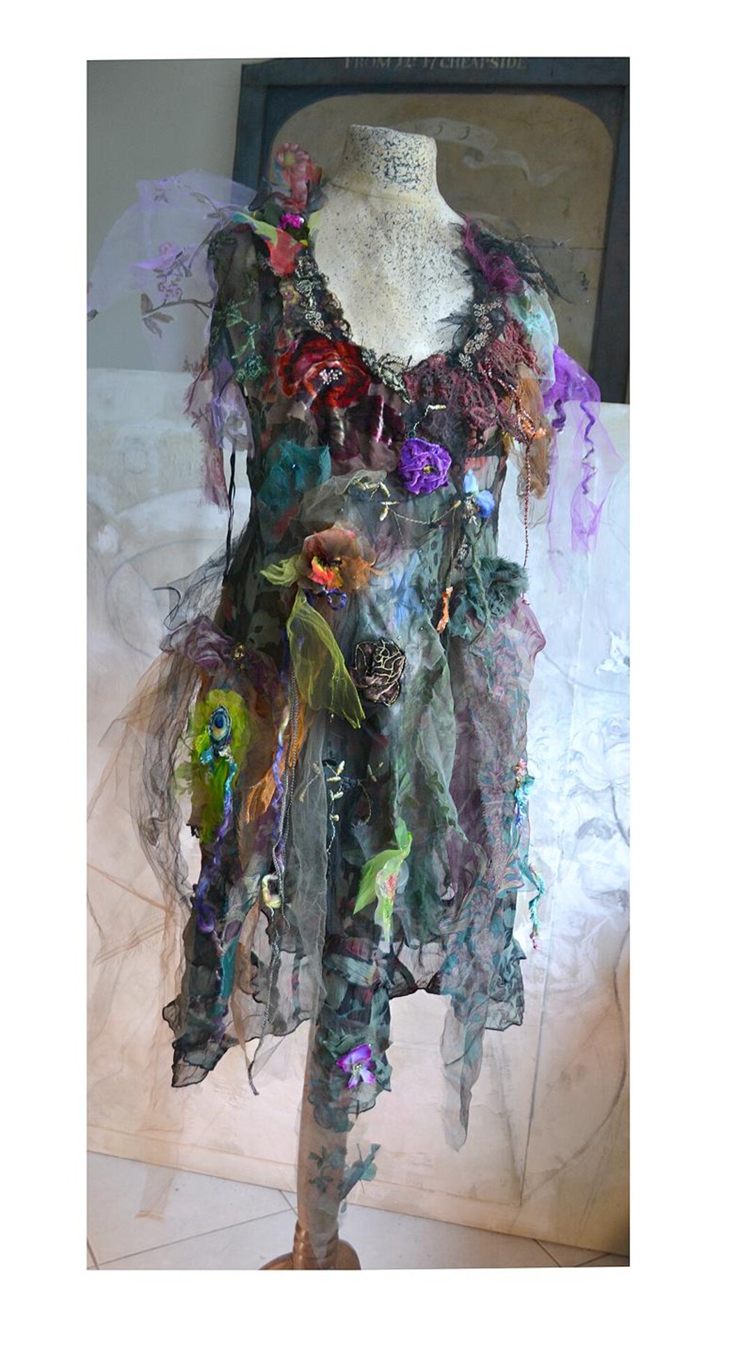 Art to Wear Bohemian Deep Forest Plants Halloween Undine Magic SWAMP ...