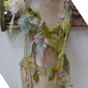 Ethereal Unique Art to Wear Forest Leaves Woodland Set Bra/top and Belt ...