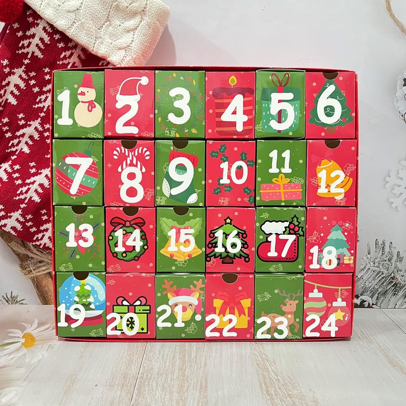 Emotional Support Advent Calendar 2025,24 Days Christmas Calendar ...