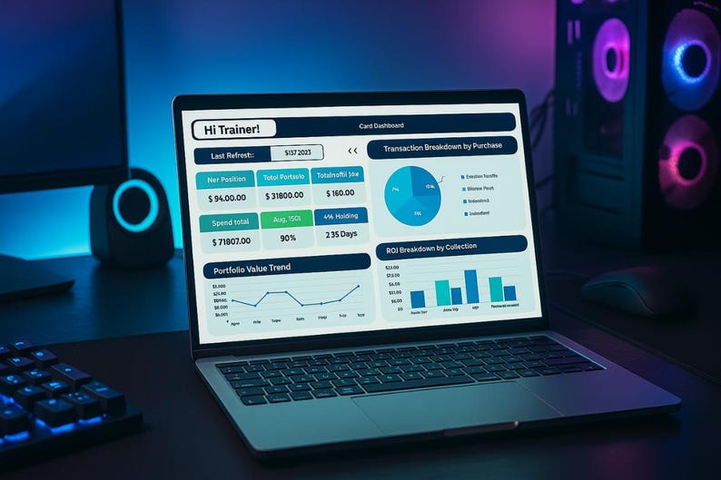 Collectibles Card Tracker Excel Dashboard – Investment Portfolio ROI ...