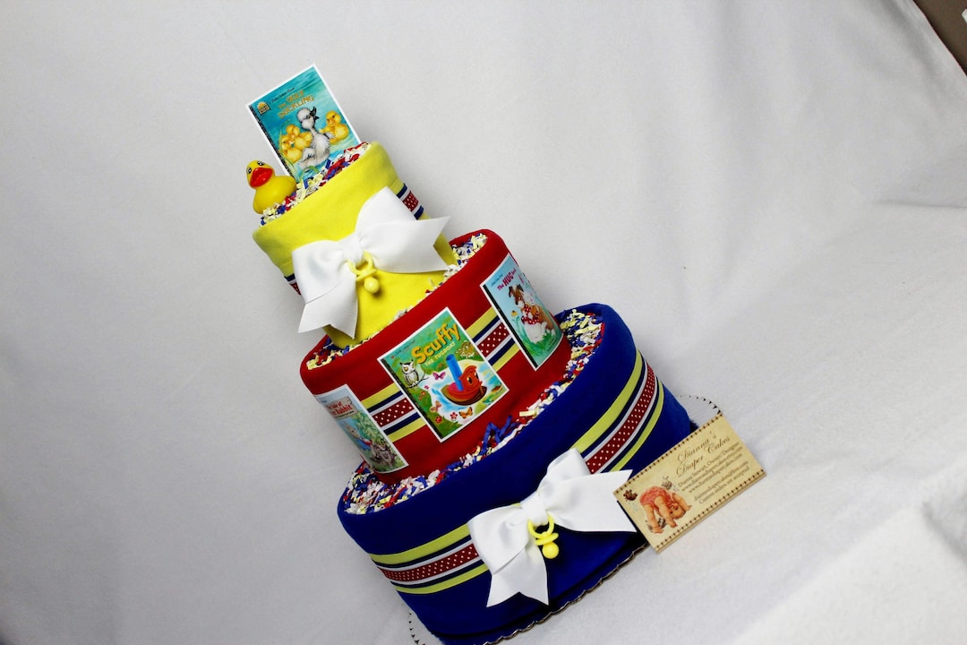 Book Baby Diaper Cake SELECT Storybook Theme Three Little Pigs and More ...