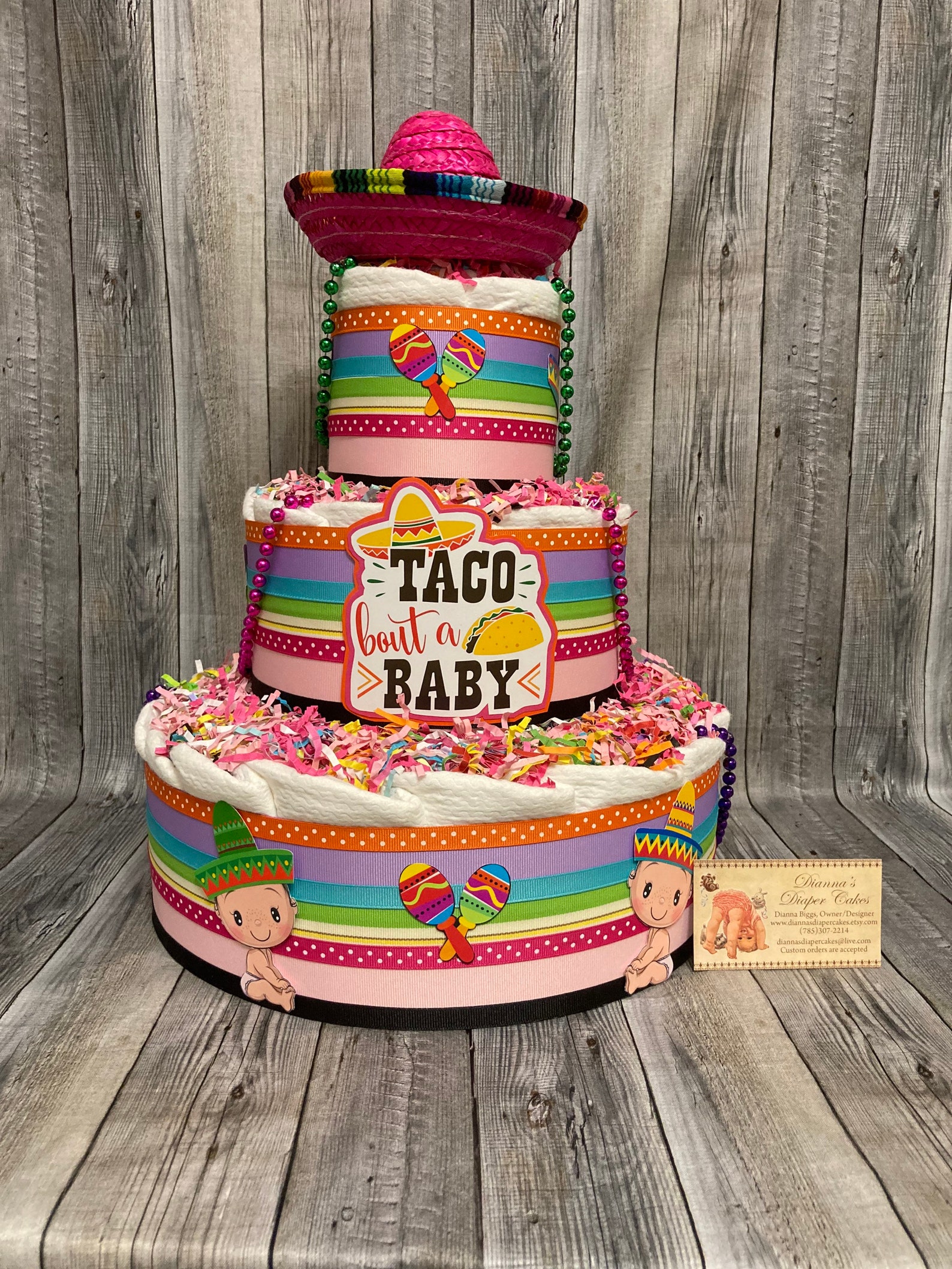 Taco Bout a Baby Diaper Cake Hispanic Mexican GIRL Shower - Etsy
