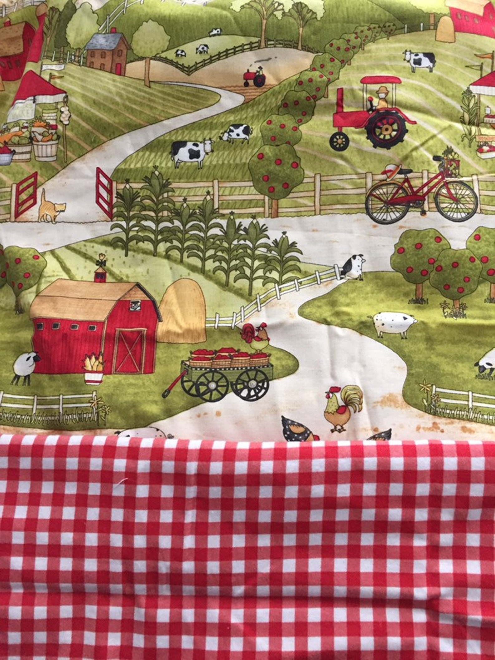 Baby Diaper Cake Farm Animals SELECT FABRIC Country Shower | Etsy