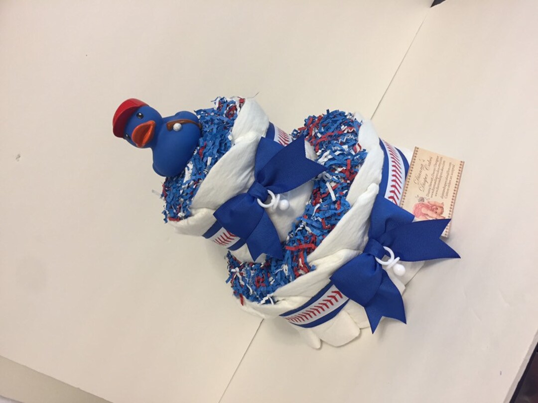 Baseball Baby Diaper Cake 2 Tier Shower Centerpiece - Etsy
