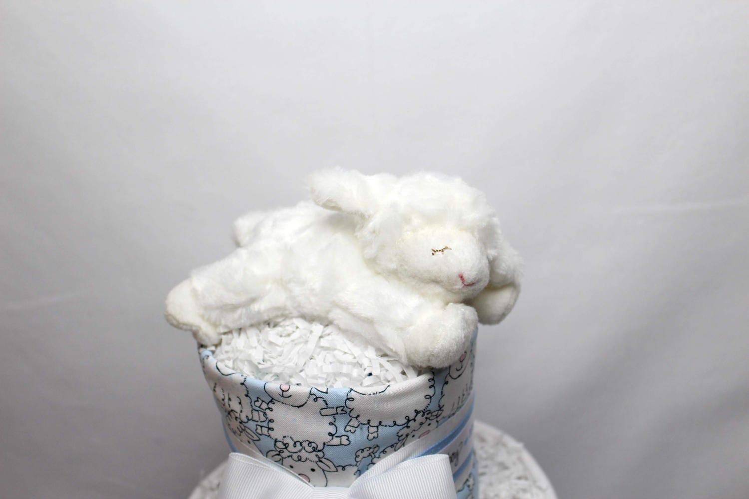 Lamb Baby Diaper Cake Boys Sheep Shower Gift Centerpiece - Etsy