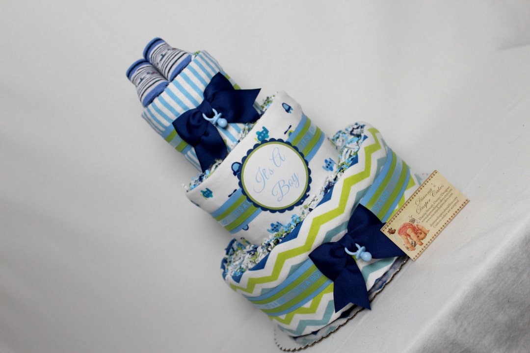 Boys Diaper Cake CHOOSE TOPPER Baby Shower Gift Centerpiece - Etsy