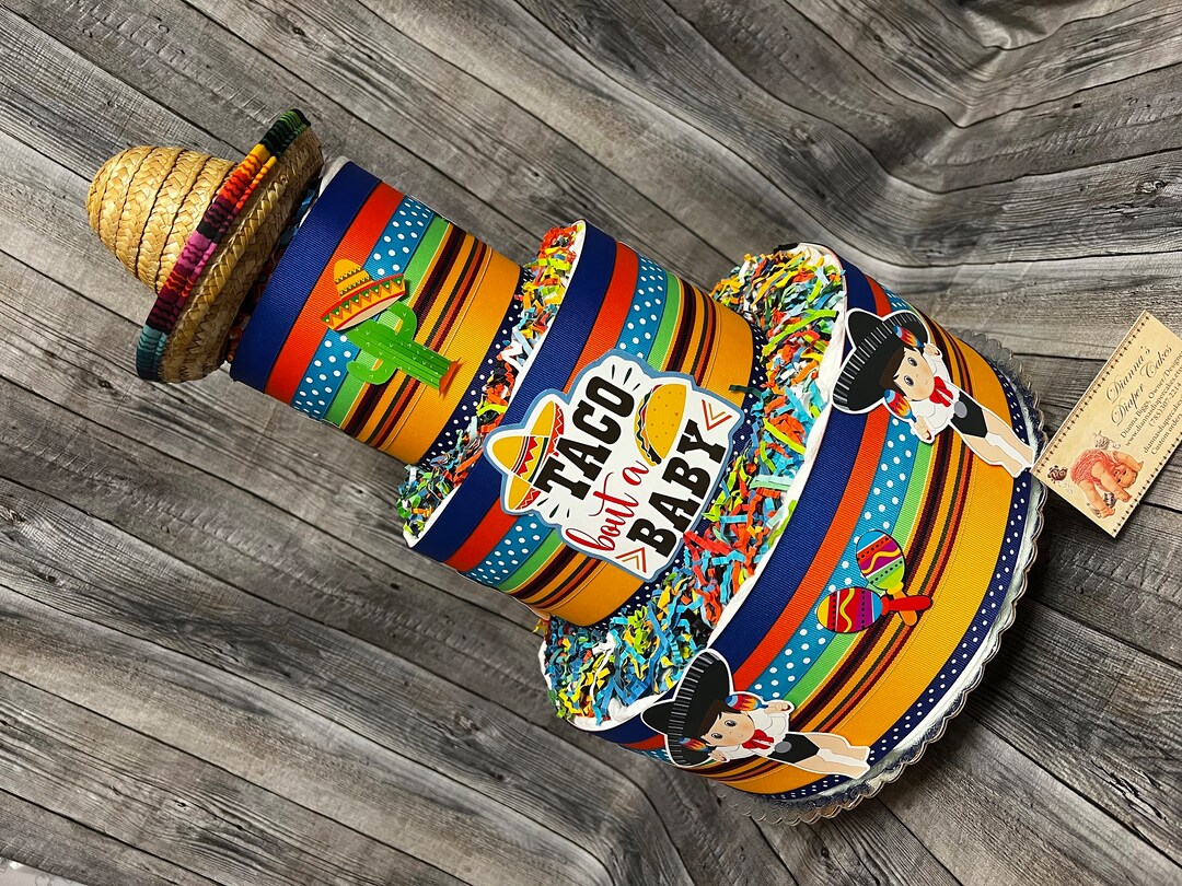 Taco Bout a Baby Diaper Cake Hispanic Mexican BOY GIRL NEUTRAL Shower ...