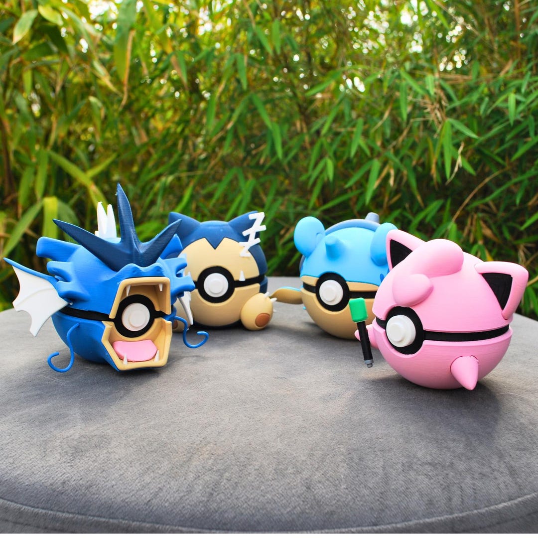 Pokéball Figure – 3D Printed Pokémon in Pokéball Shape Display Model ...