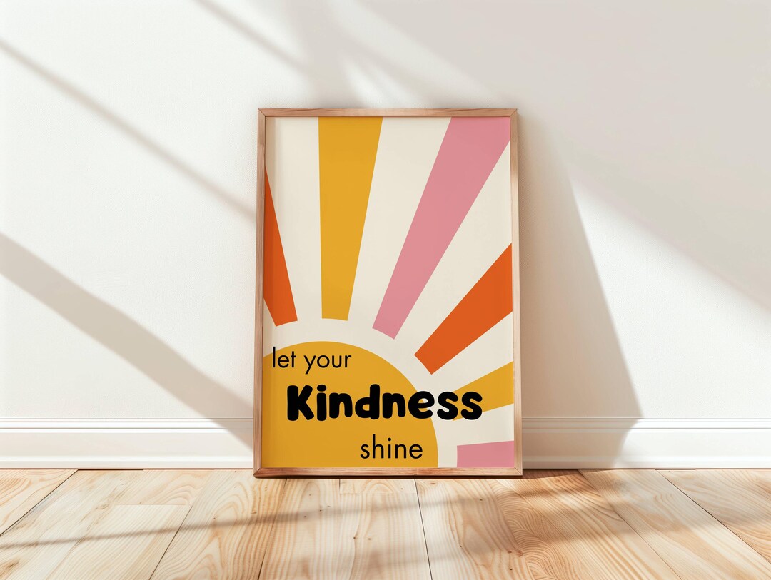 Positive Classroom Décor Kindness Poster Printable Wall Art Digital ...