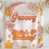Editable Groovy Birthday Backdrop Two Groovy Girl Retro Daisy Party ...