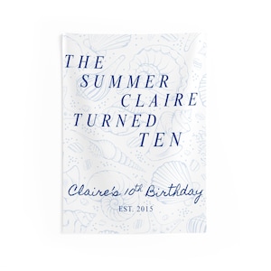 The Summer I Turned Pretty Birthday Banner TSITP Party Decor Beachy ...