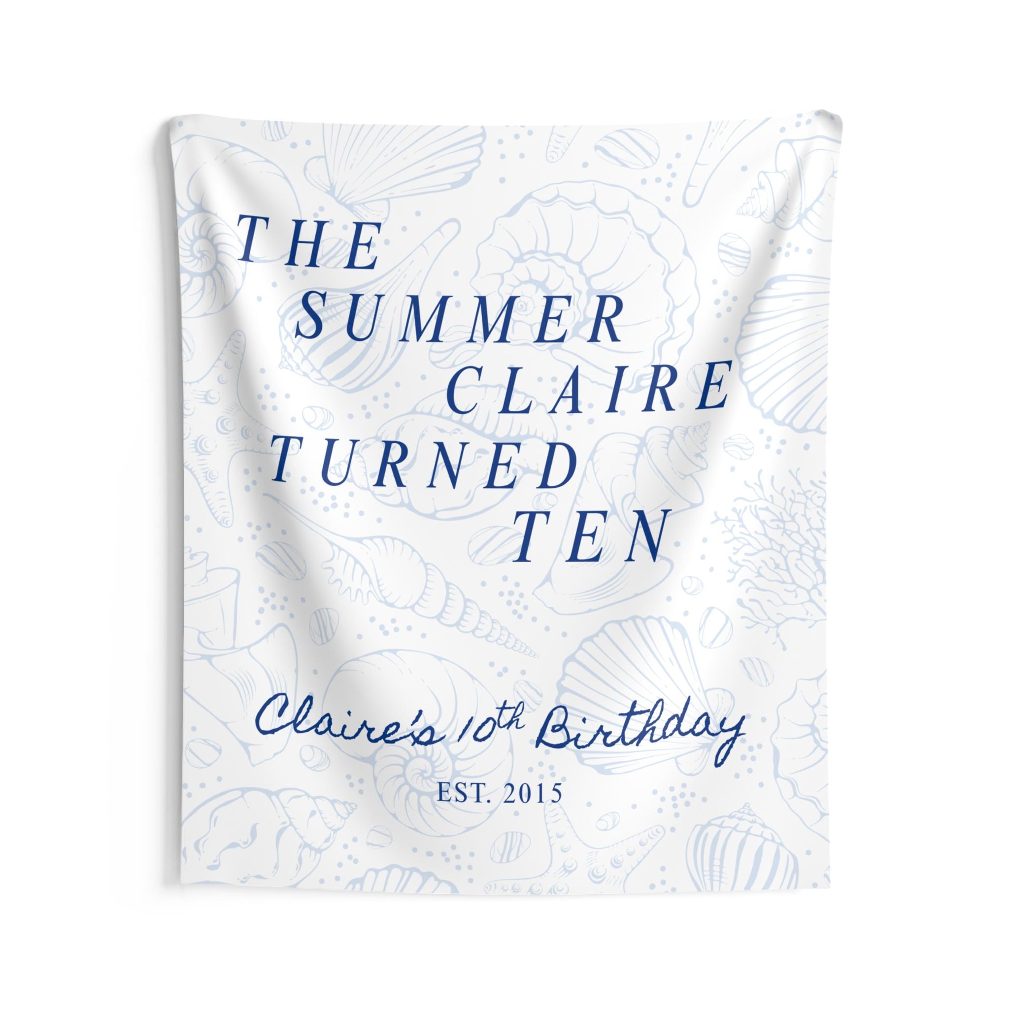 The Summer I Turned Pretty Birthday Banner TSITP Party Decor Beachy ...