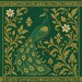Peacock Gold Green Thai Pattern – Seamless Digital Fabric Design (JPG ...