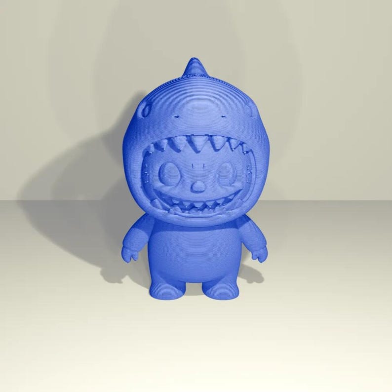 Labubu Shark STL – Cute 3D Printable Art Toy | Funny Designer Figure ...