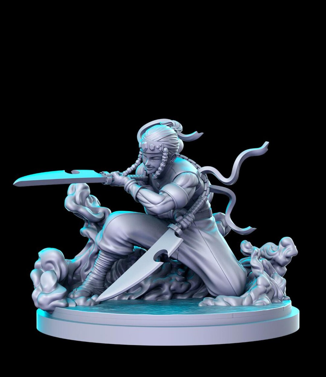Tengen Uzui STL File – Sound Hashira 3D Printable Anime Figurine ...