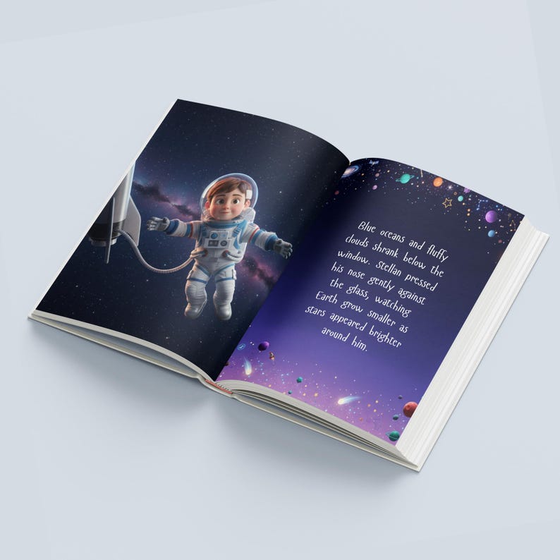 Personalized Space Storybook, Custom Astronaut Adventure Book, Kids ...
