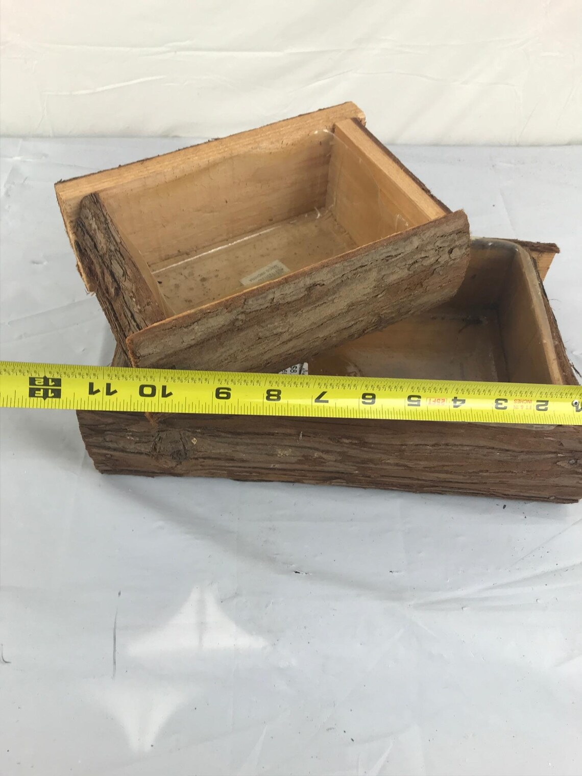 Set of 2 Rustic Primitive Wooden Boxes Decor Accent With | Etsy