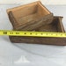Set of 2 Rustic Primitive Wooden Boxes Decor Accent With Liners - Etsy