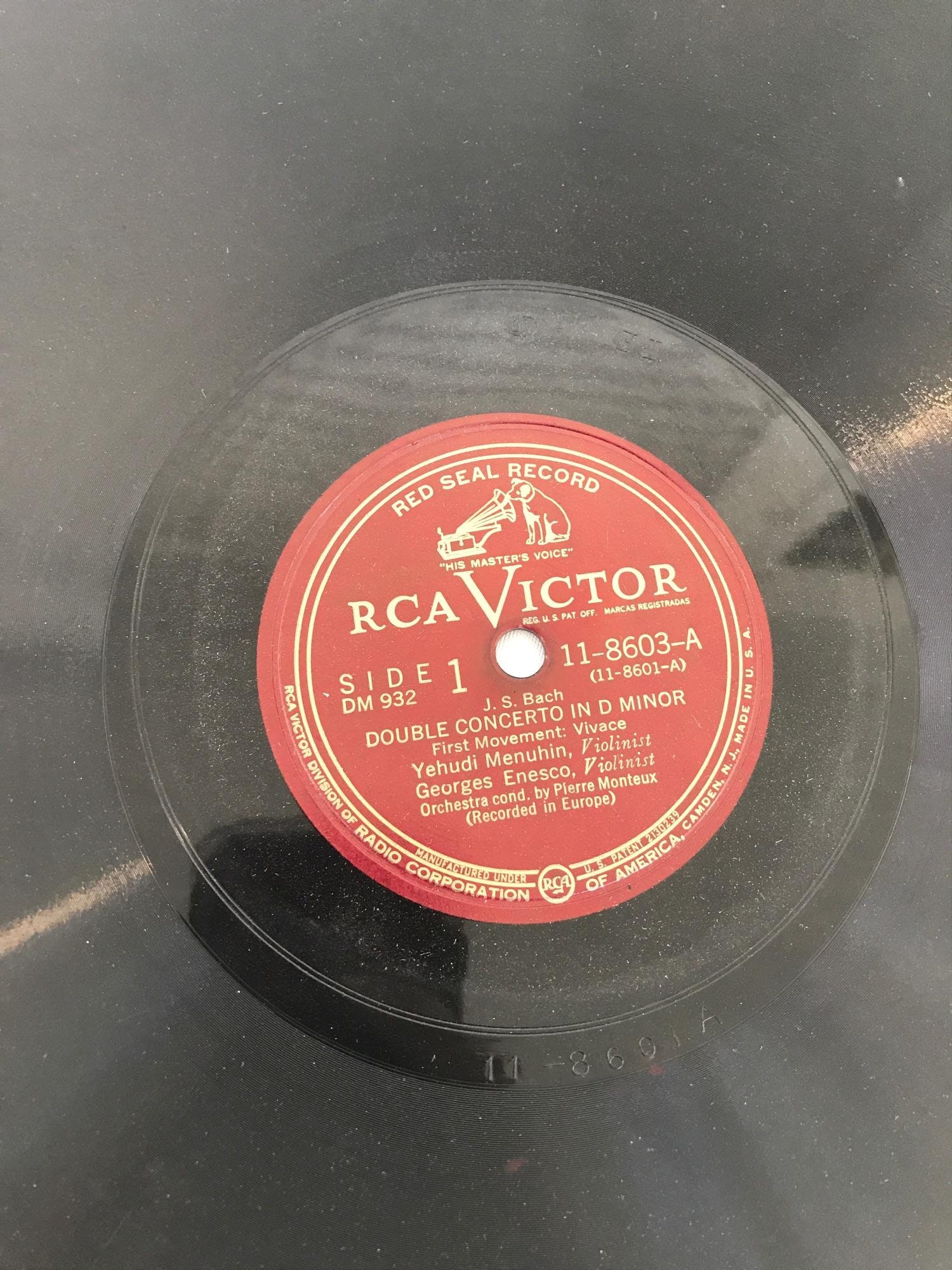 Vintage Red Seal Record RCA Victor Double Concerto in D Minor Vinyl - Etsy