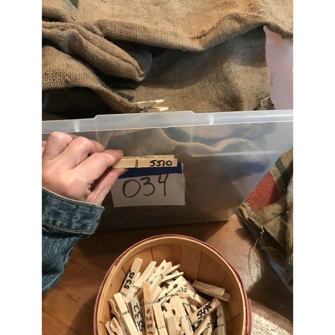 Eppler Bros Vintage Burlap Sack Photo Prop 20" X 32" Craft Upholstery ...