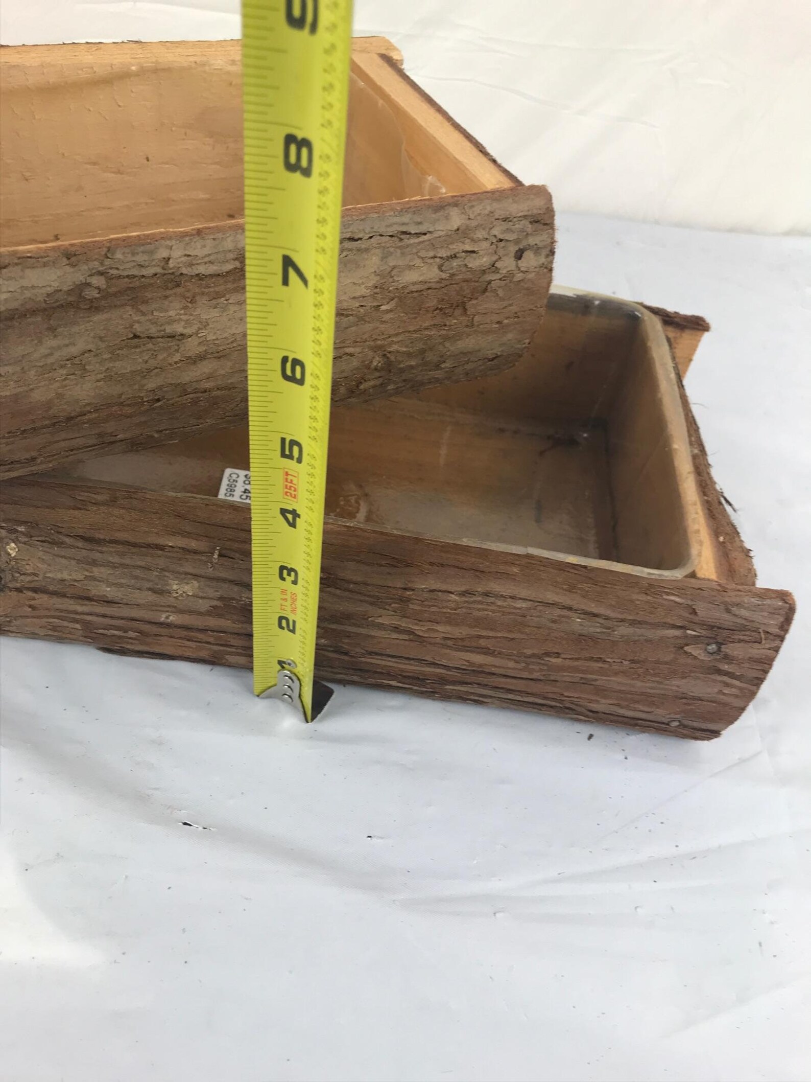 Set of 2 Rustic Primitive Wooden Boxes Decor Accent With | Etsy