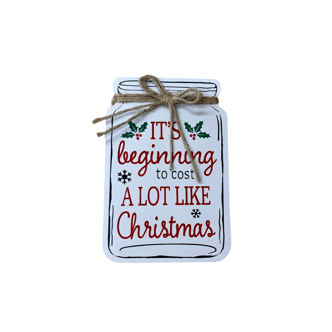 NEW Wooden Painted Jar Shelf Sitter Beginning to Look a Lot Like ...