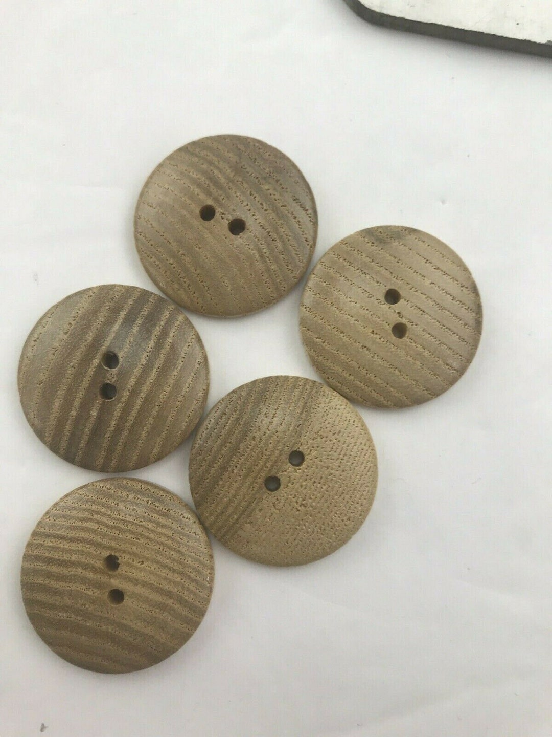 Set of 5 Wooden 2 Hole Buttons Craft - Etsy