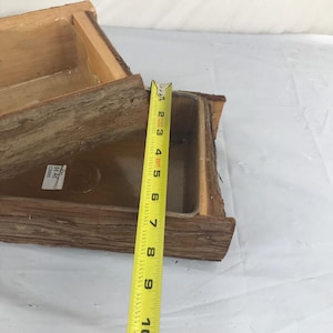Set of 2 Rustic Primitive Wooden Boxes Decor Accent With Liners - Etsy